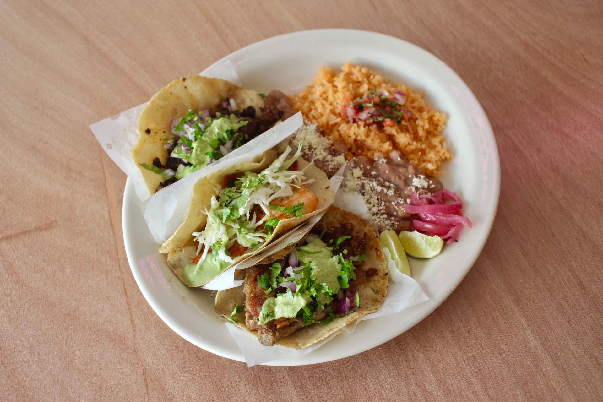 Three Taco Mexican Plate | Tight Tacos Kaimuki